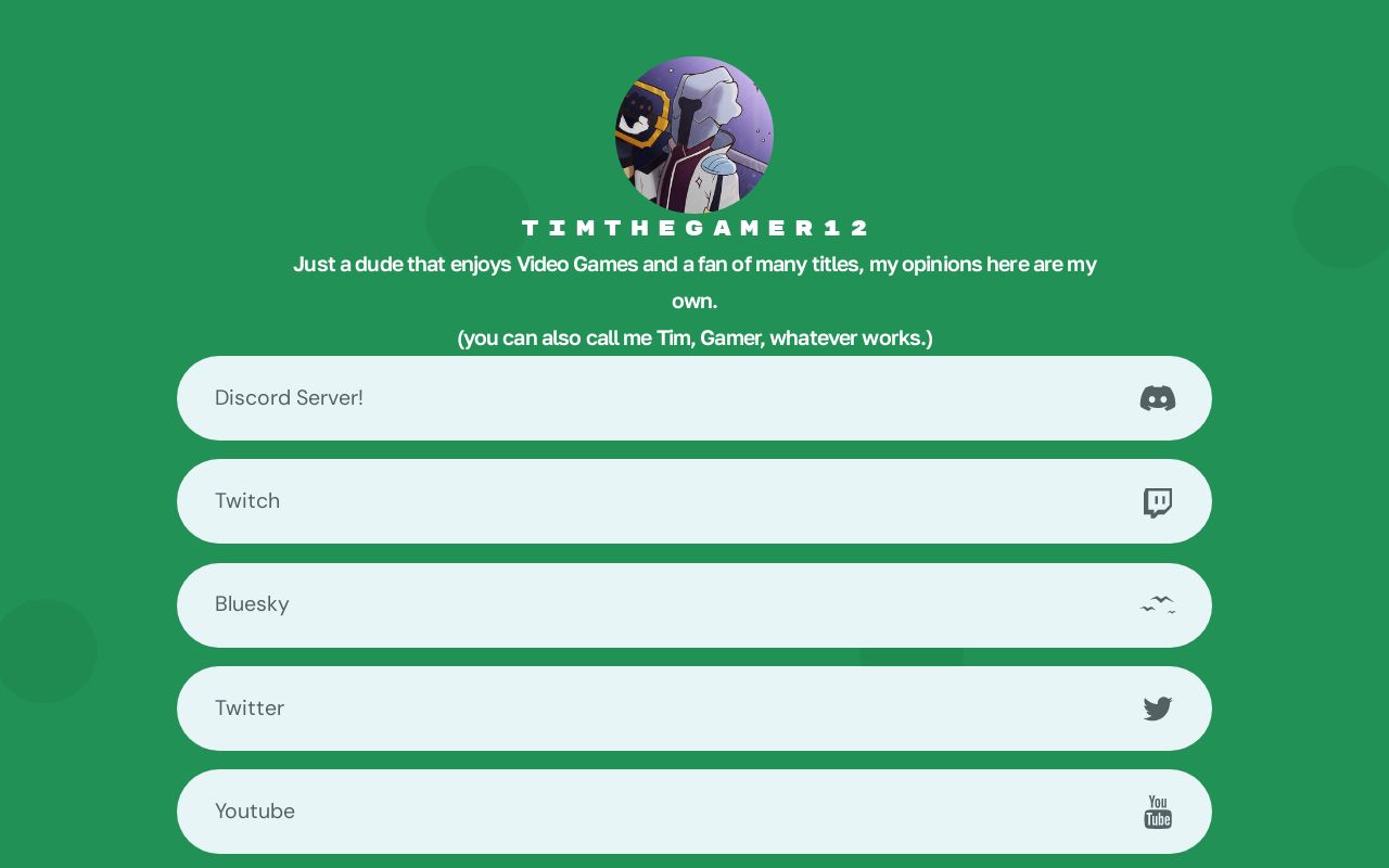 TimTheGamer12’s Social Card